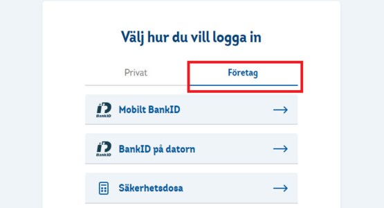 Mina sidor för ditt företag – Länsförsäkringar